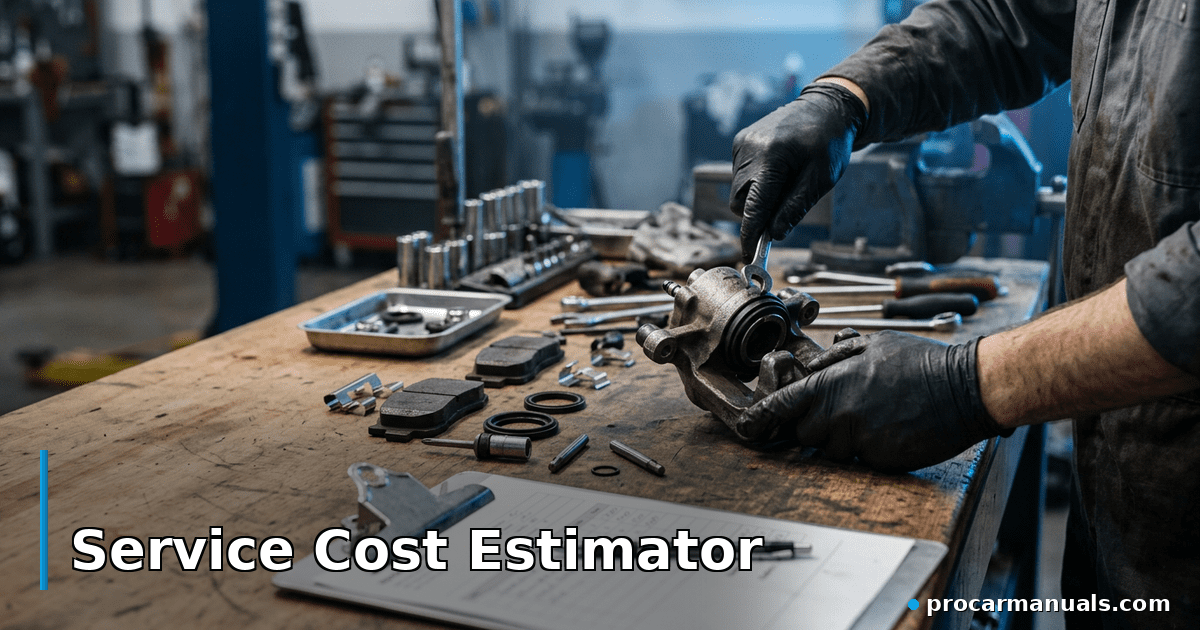 Service Cost Estimator — Parts & Labor by Job