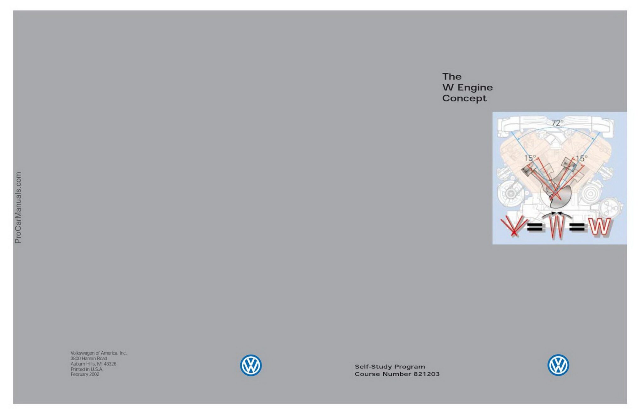 Self Study Program 821203 - The W Engine Concepta - DIY & Guides