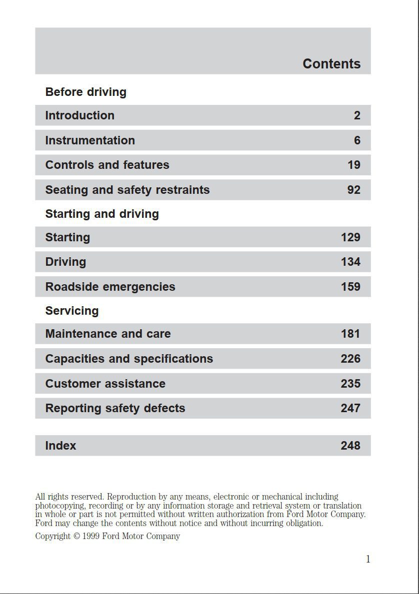2000 Ford Expedition Owner's Manual - DIY & Guides