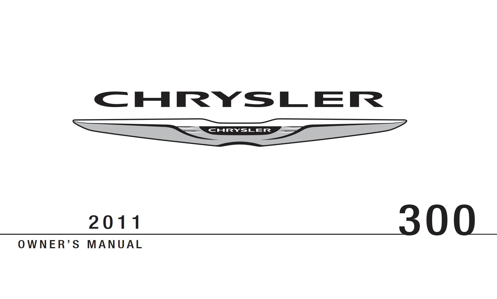 2011 Chrysler 300 Owner Manual - DIY & Guides