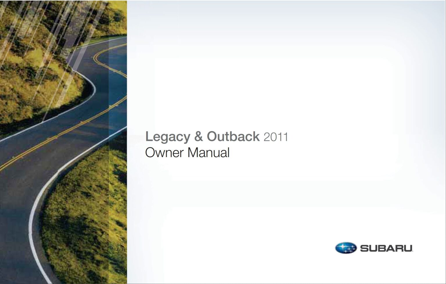 2011 Subaru Outback Owner's Manual - DIY & Guides