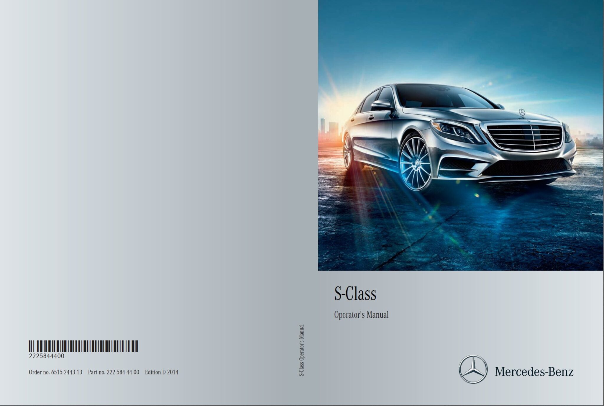 2014 Mercedes-Benz S Class Owner's Manual - DIY & Guides
