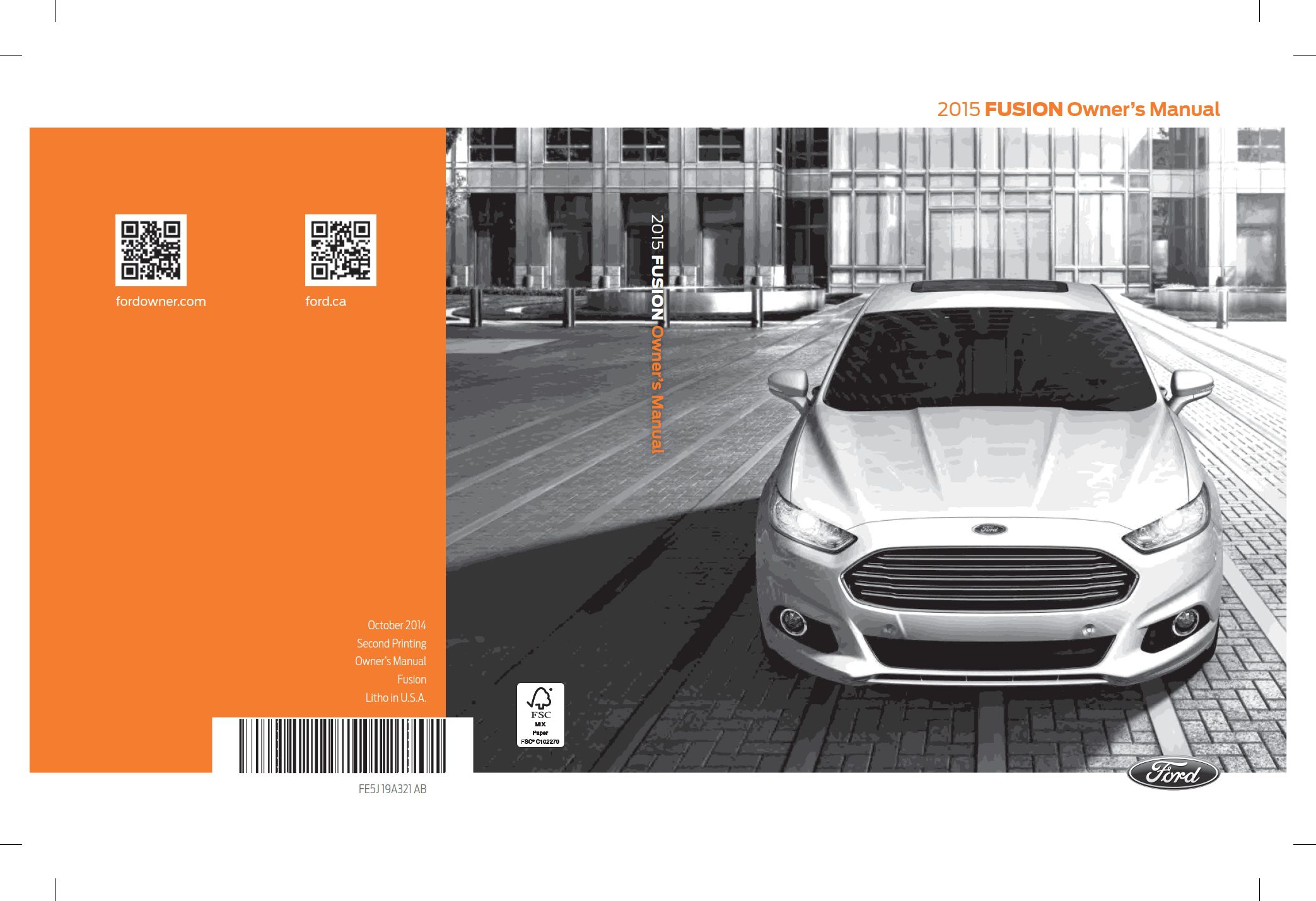 2015 Ford Fusion Owner's Manual - DIY & Guides