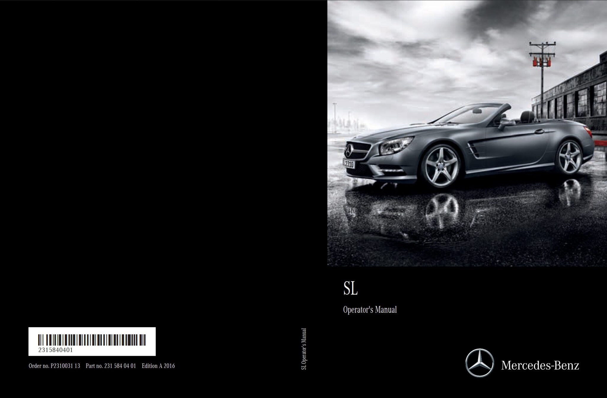 2016 Mercedes-Benz SL Class Owner's Manual - DIY & Guides