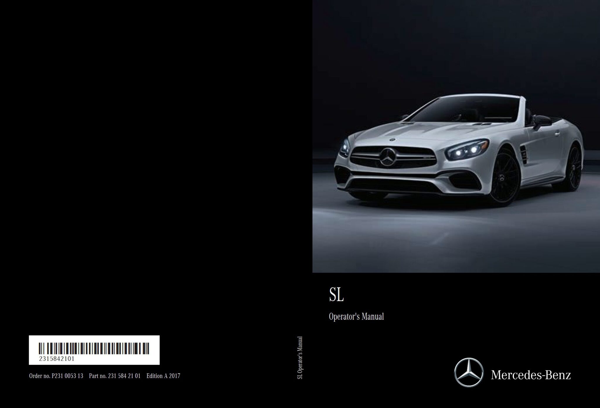 2017 Mercedes-Benz SL Class Owner's Manual - DIY & Guides