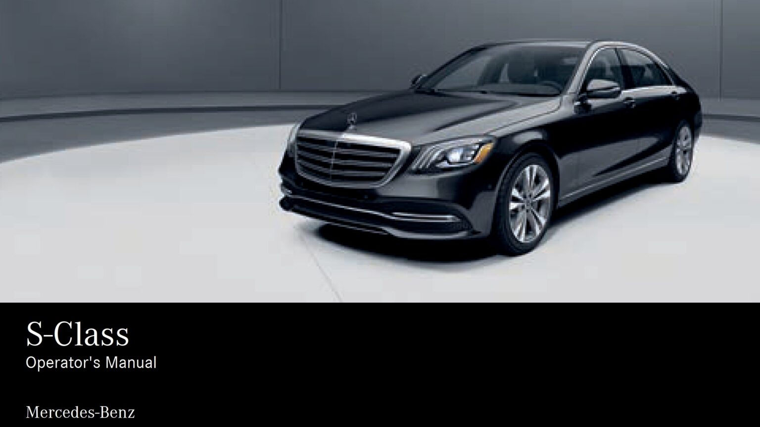 2018 Mercedes-Benz S Class Owner's Manual - DIY & Guides