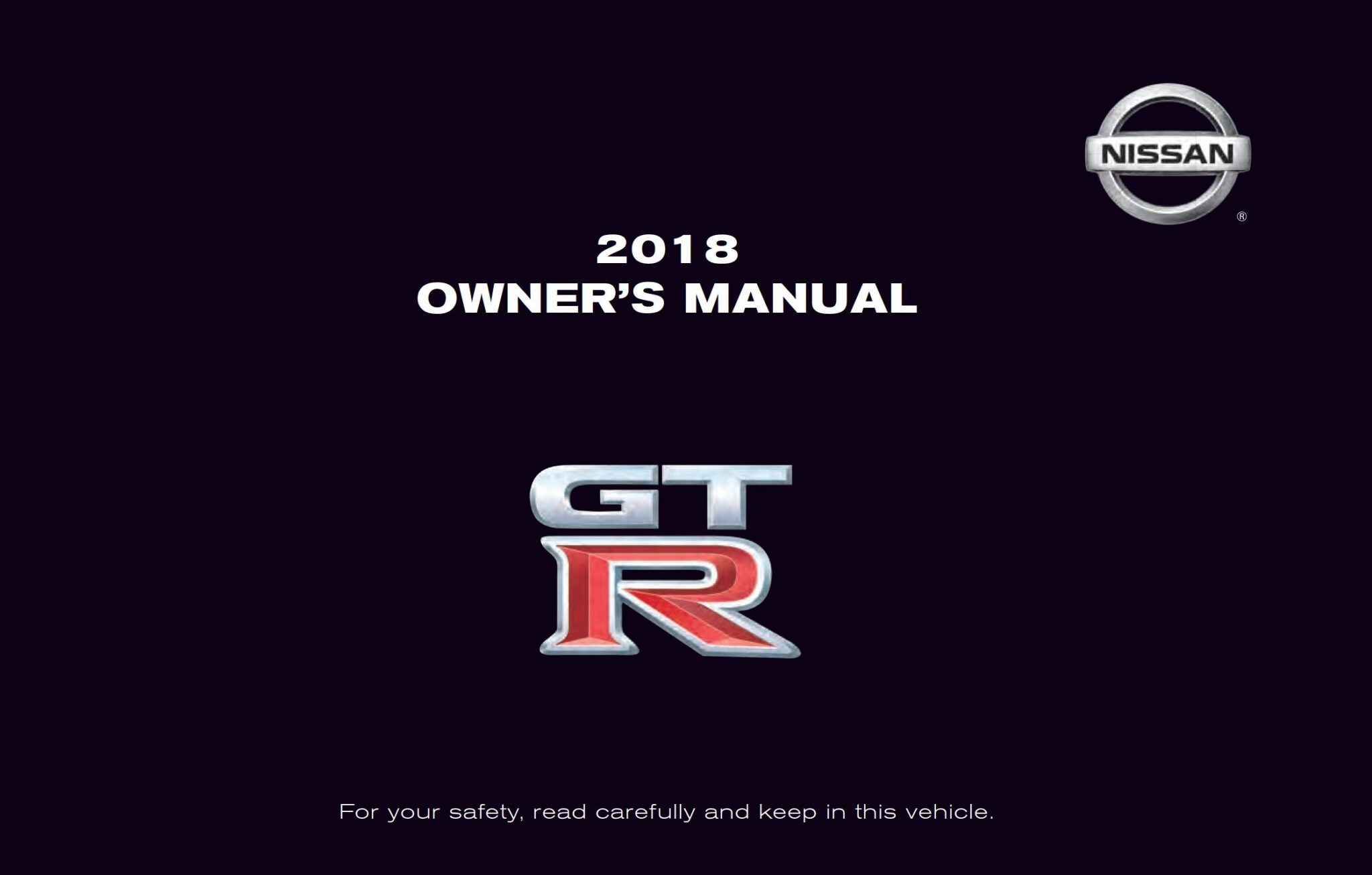 2018 Nissan Gtr Owner's Manual - DIY & Guides