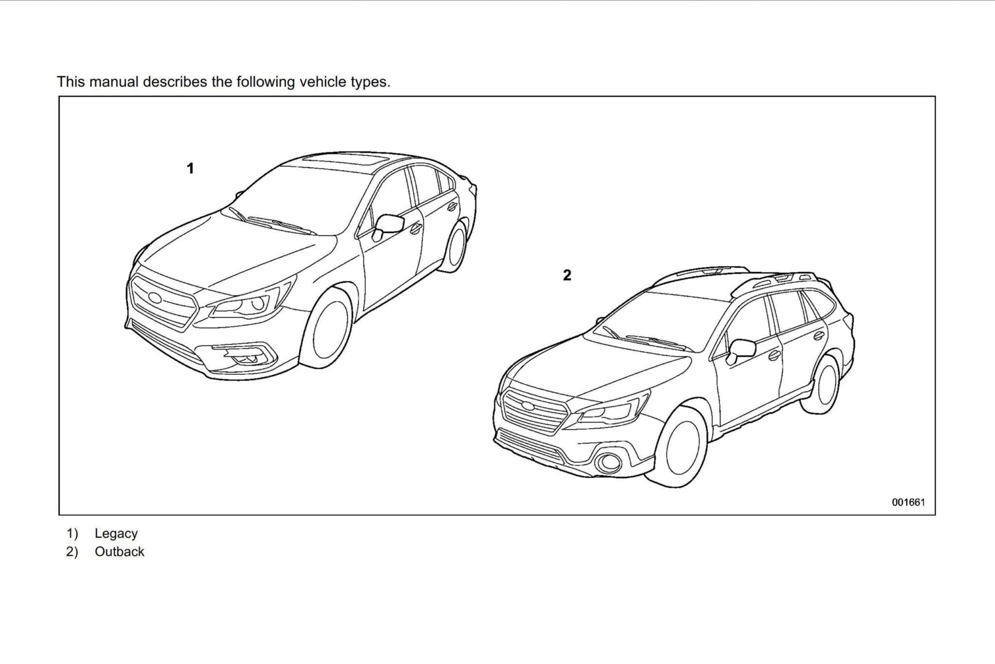 2019 Subaru Legacy Owner's Manual - DIY & Guides