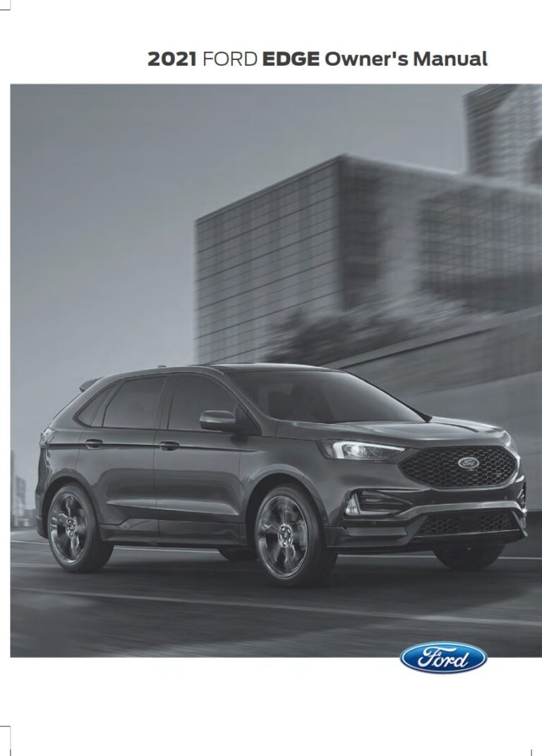 2021 FORD EDGE Owner's Manual - DIY & Guides