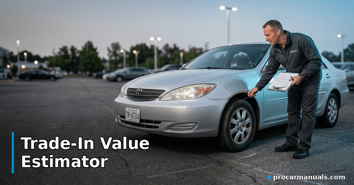Trade-In Value Estimator — Dealer vs Private