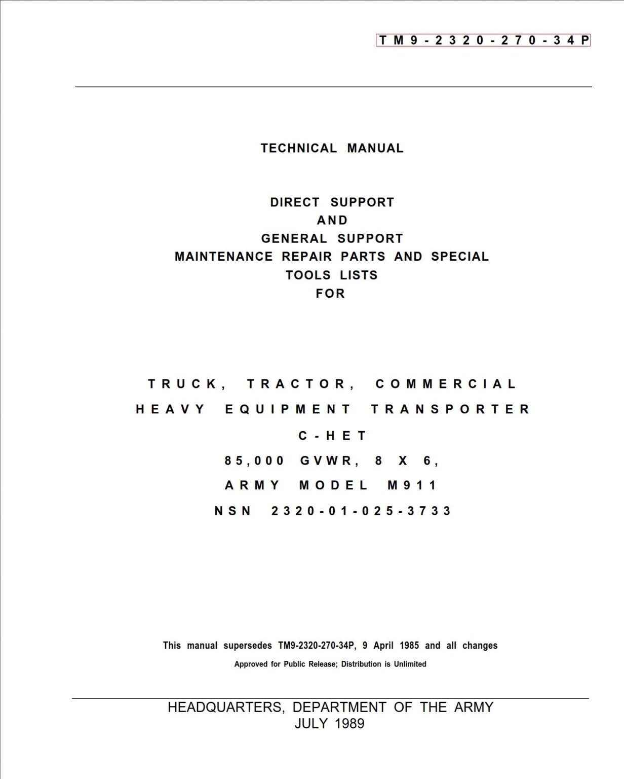 Detroit Diesel 8V92 Engine Service Technical Manual - DIY & Guides