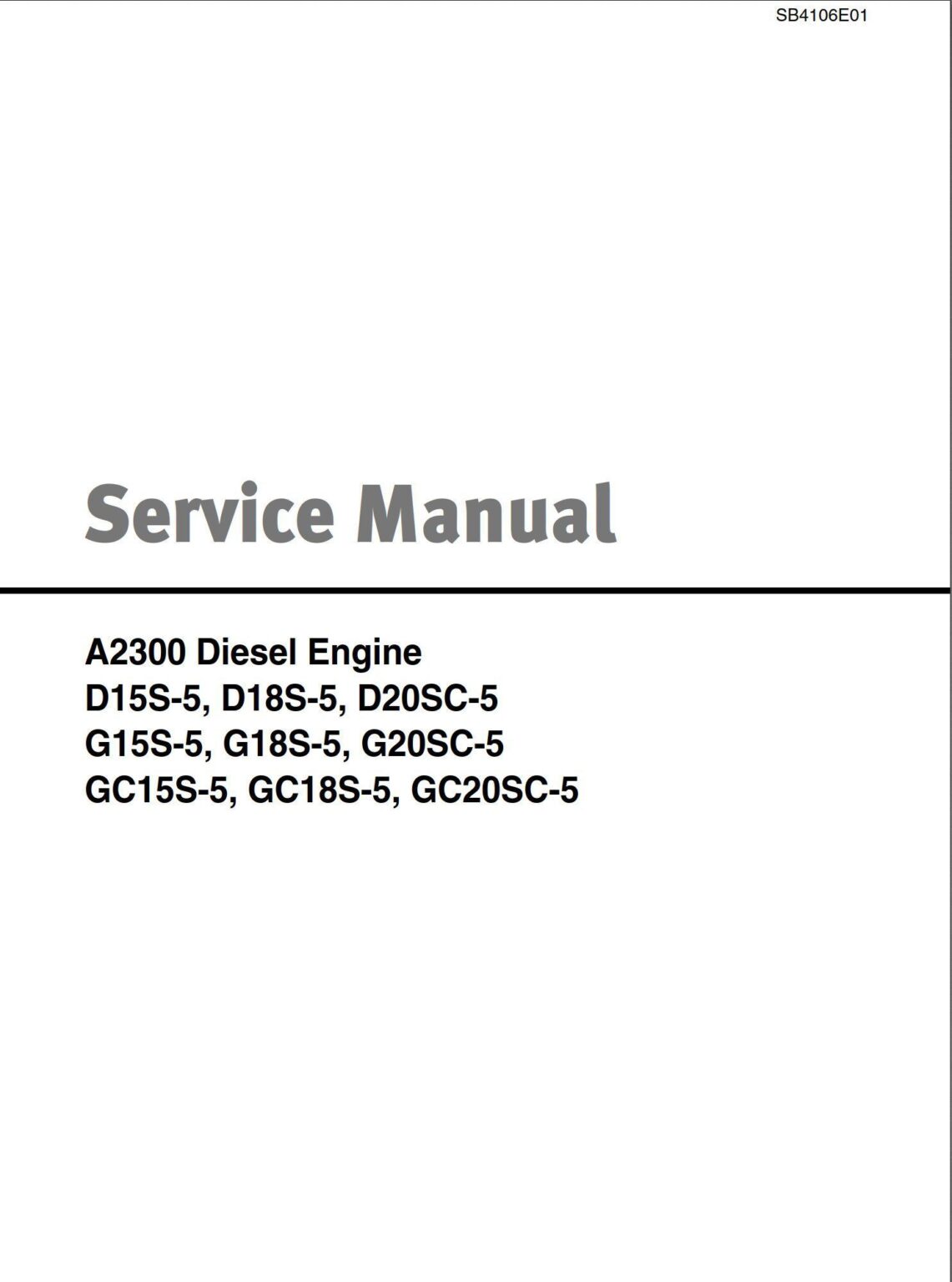 PDF ONLINE - Doosan D15S-5, D18S-5, D20SC-5G15S-5, G18S-5, G20SC-5GC15S ...