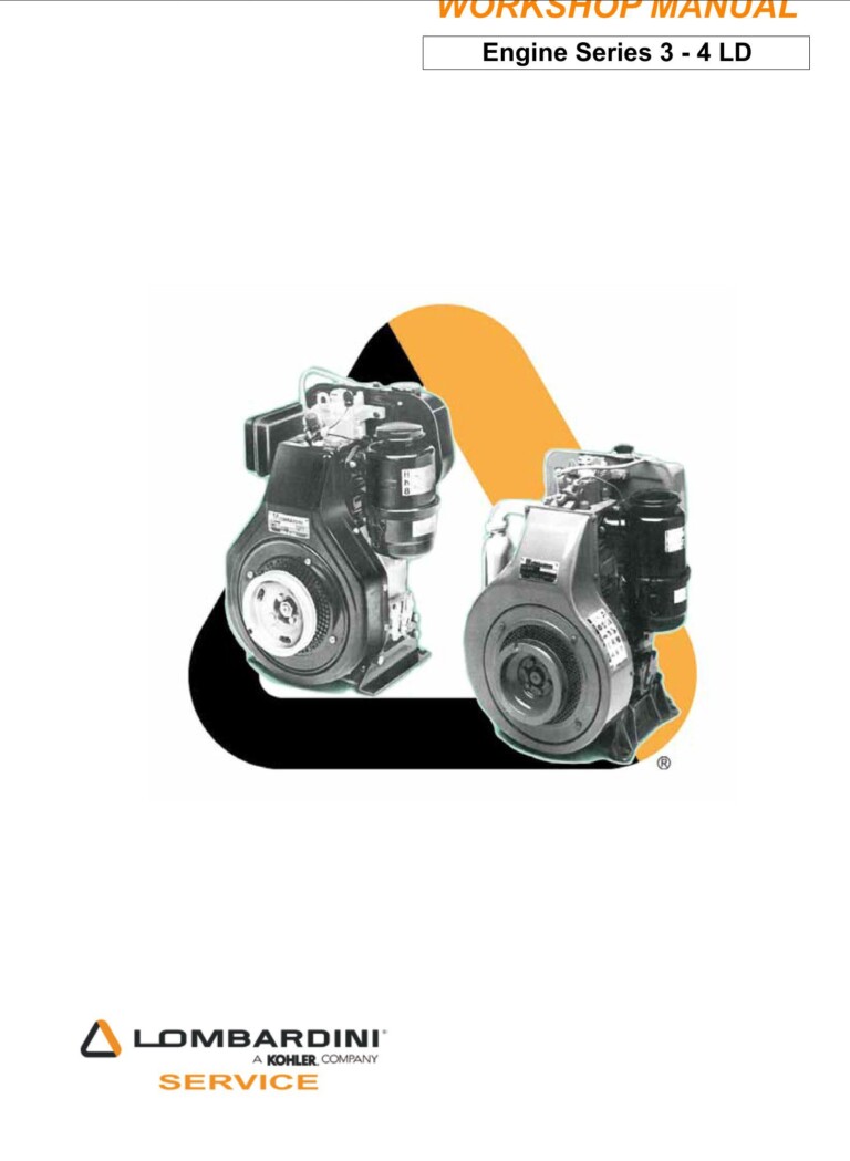 Lombardini Lda 450 Engie Series 3 – 4 LD Workshop Manual - DIY & Guides