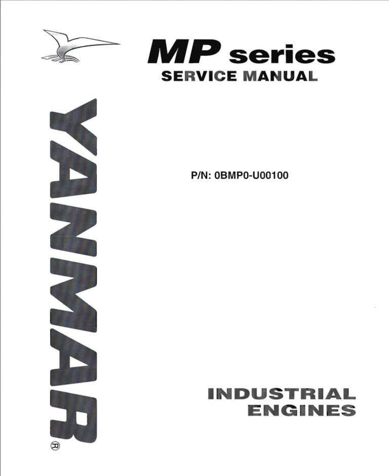 YANMAR MP Series Service Manual - DIY & Guides