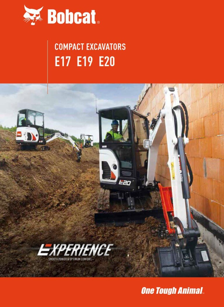 Bobcat E17, E19, E20 Service Manual: Comprehensive Guide for Maintenance, Troubleshooting & Safety