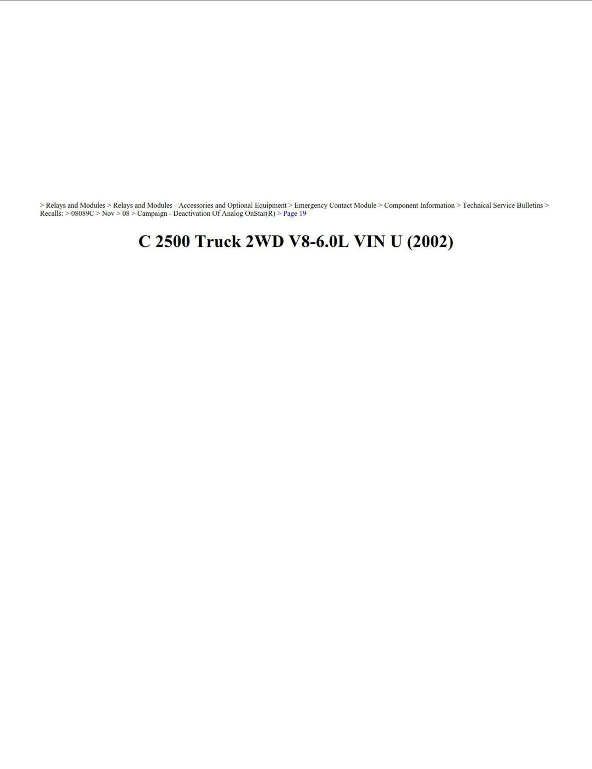 PDF ONLINE - Chevrolet C Series Truck 2002 C2500 Truck V8 6.0L Workshop ...