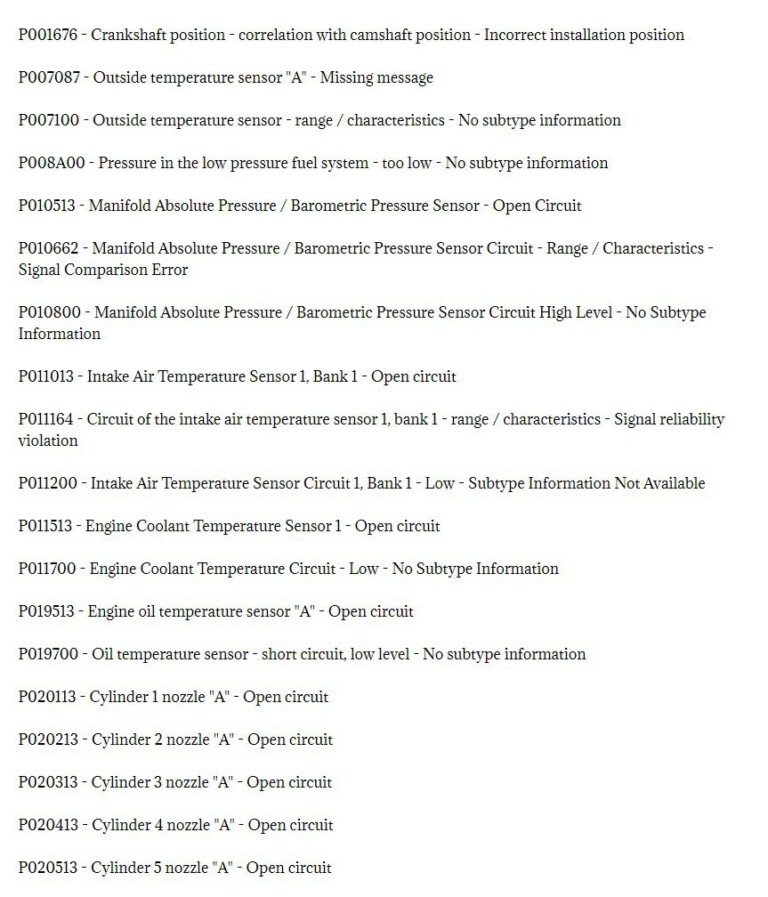 EMS Volvo Truck Fault Codes DTC - DIY & Guides