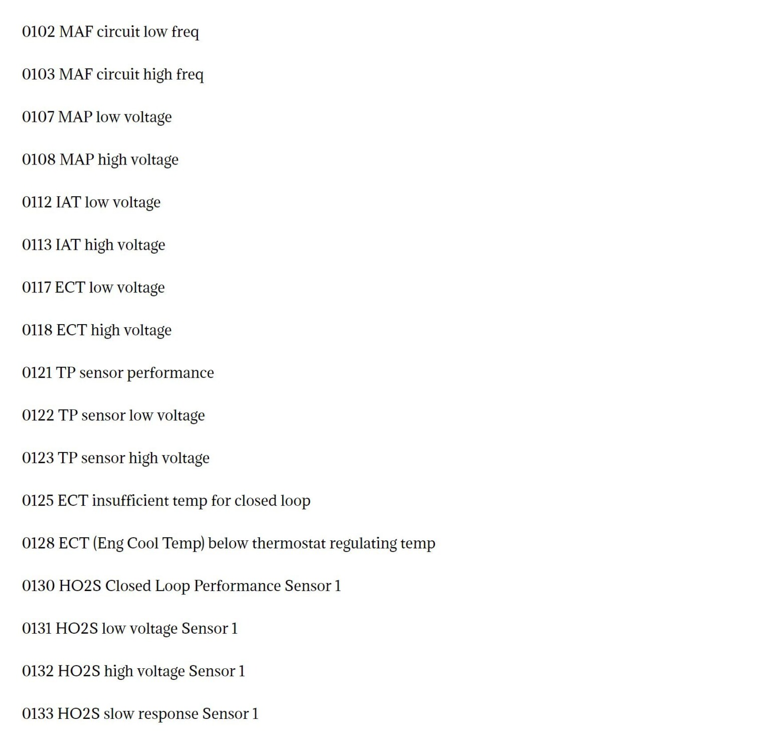 GMC Truck Fault Codes DTC, P-codes - DIY & Guides