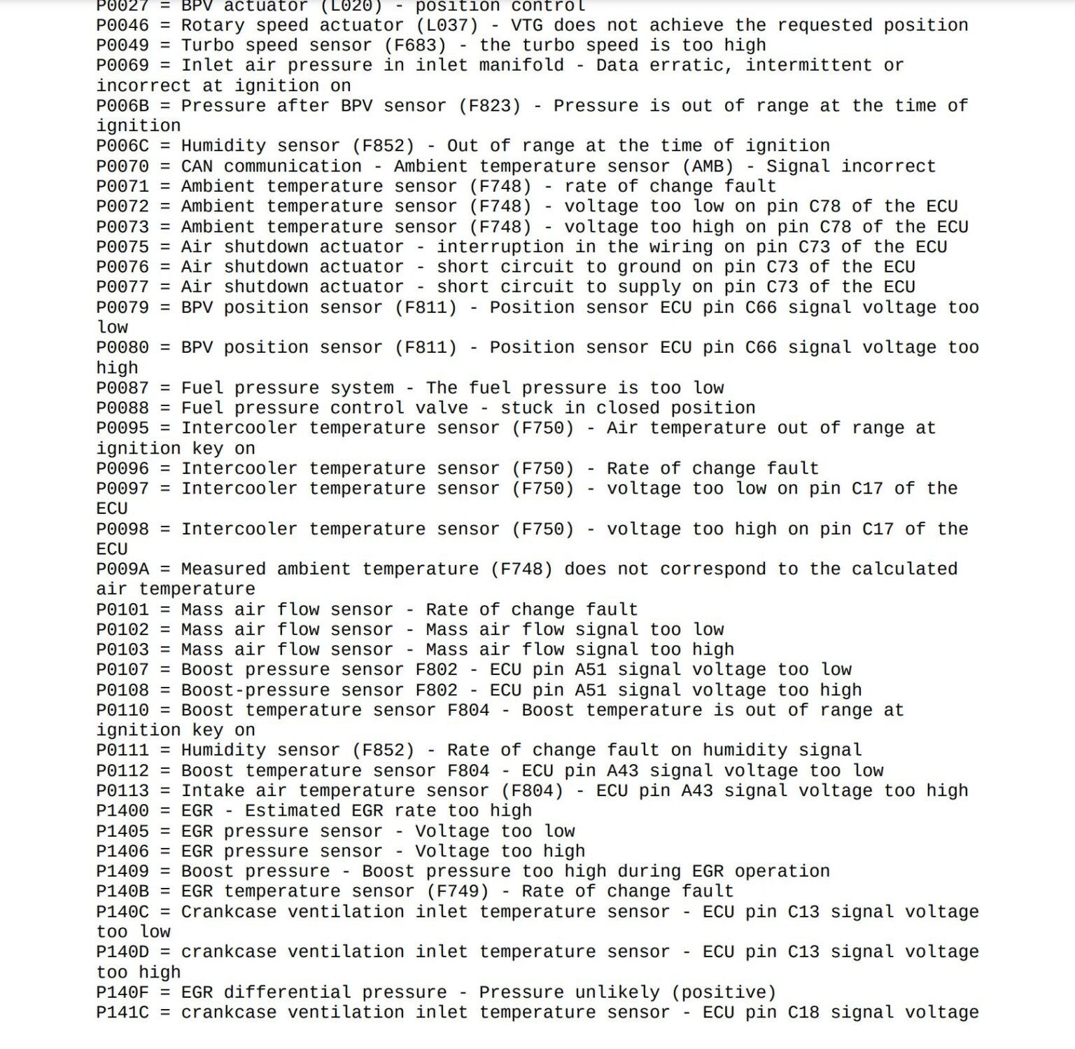 KENWORTH PACCAR MX-13 Engine Fault Codes DTC - DIY & Guides