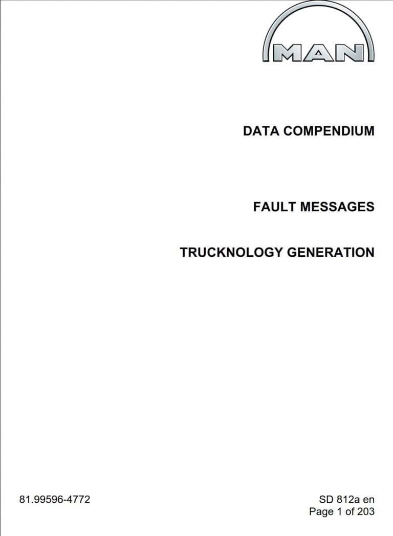 MAN Fault Messages Manual: Comprehensive Guide to Understanding ...