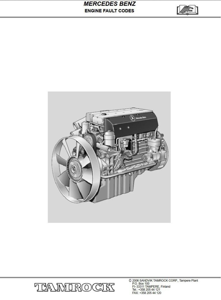 Mercedes-Benz Engine Fault Codes List: Comprehensive Information on ...