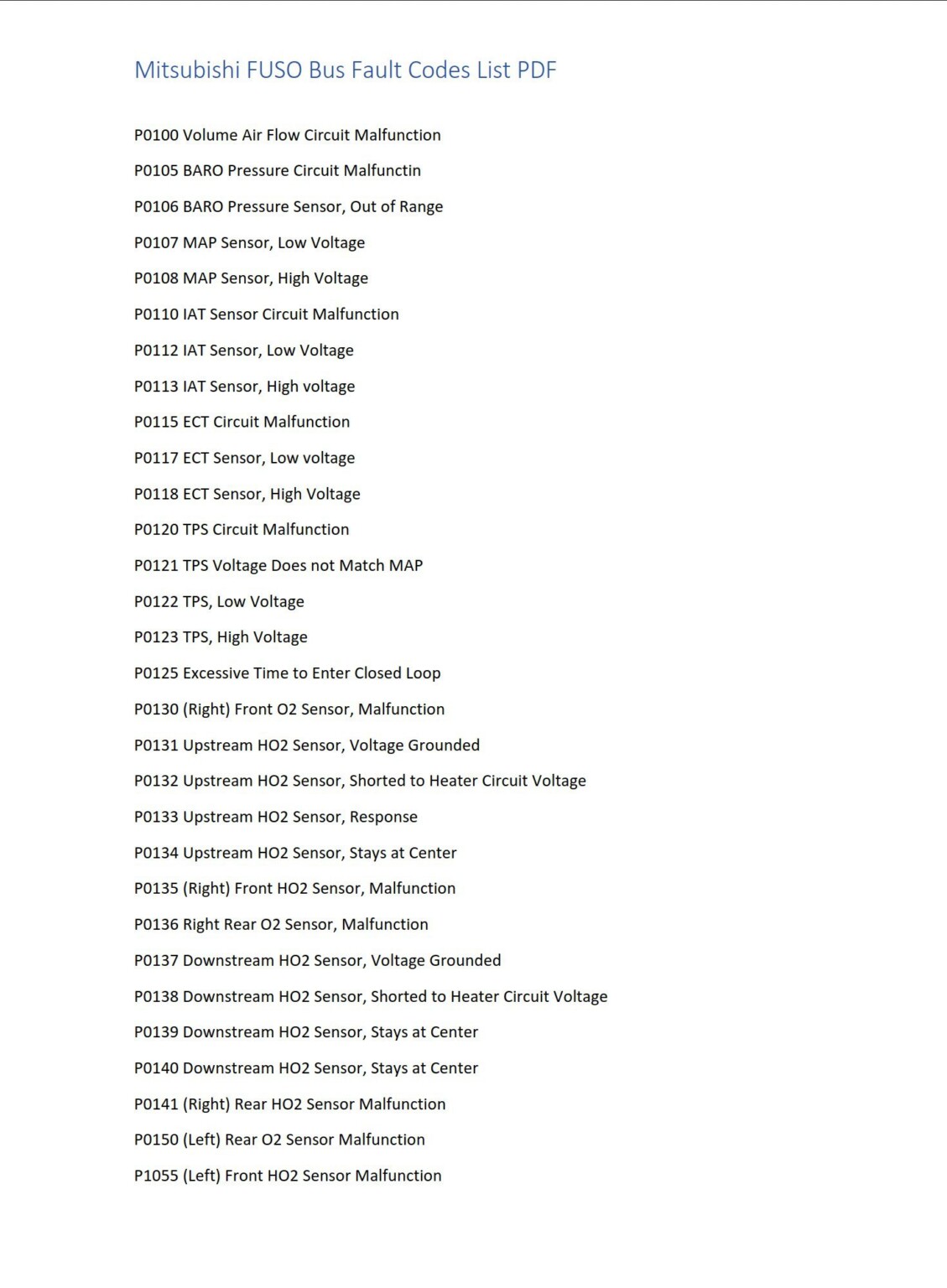 DEUTZ Trouble Code List EMR4 - DIY & Guides
