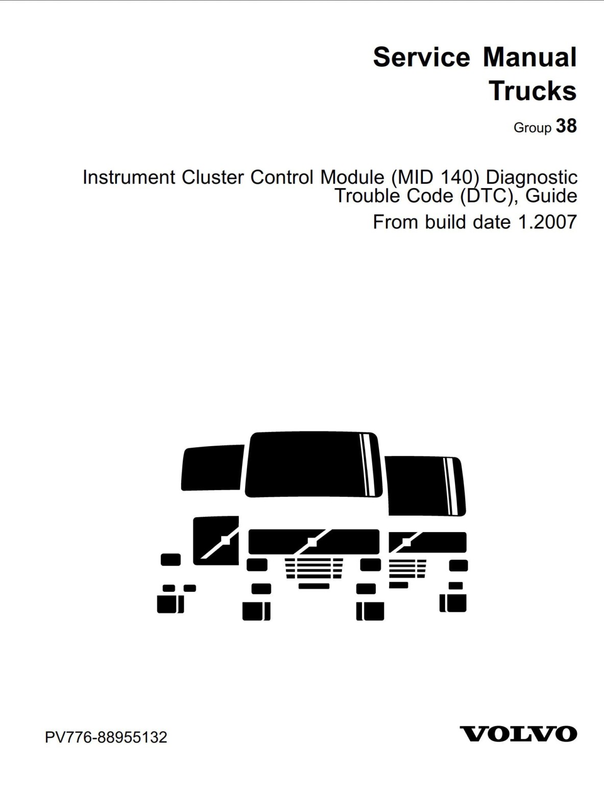 Volvo Instrument Cluster Control Module (MID 140) DTC Guide