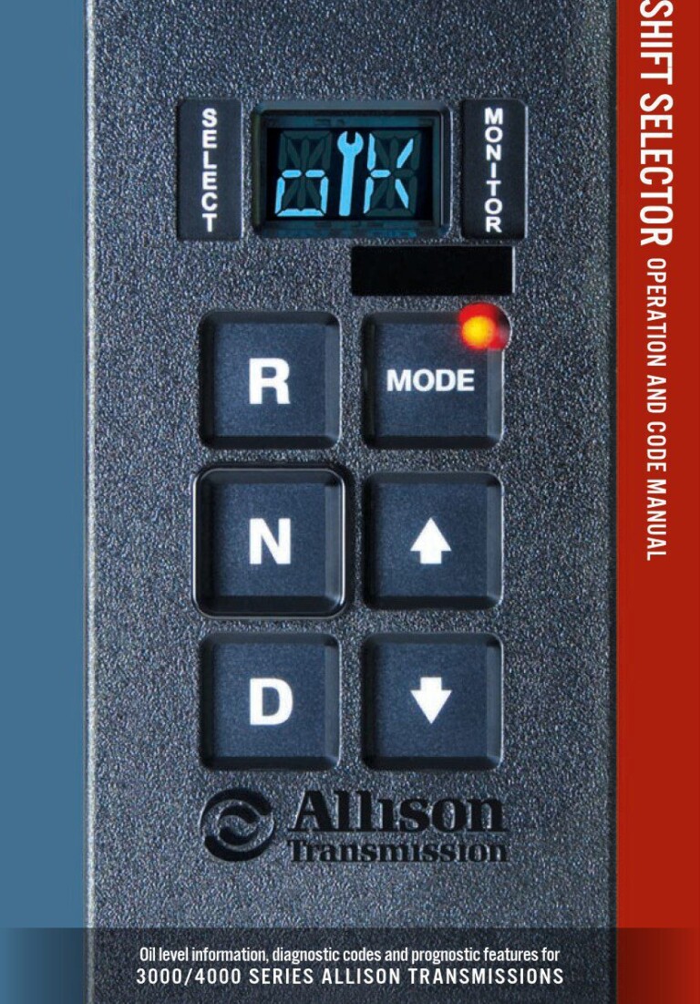 Allison Transmission Fault Codes Manual - DIY & Guides