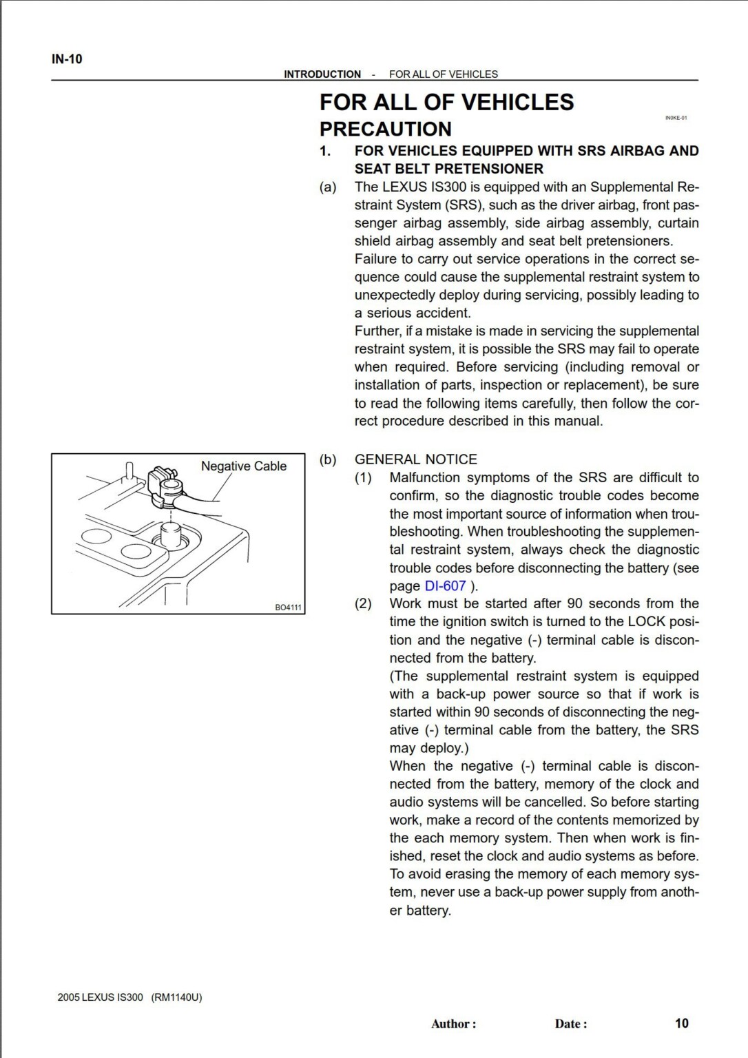 PDF ONLINE - Lexus IS300 Workshop Manual - DIY & Guides