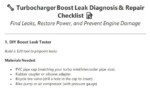 Turbocharger Repair: Diagnosing and Fixing Boost Leaks 🚗💨 - DIY & Guides
