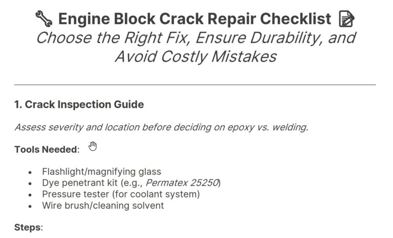 How to Repair a Cracked Engine Block: Epoxy vs. Welding 🚗🔧 - DIY & Guides