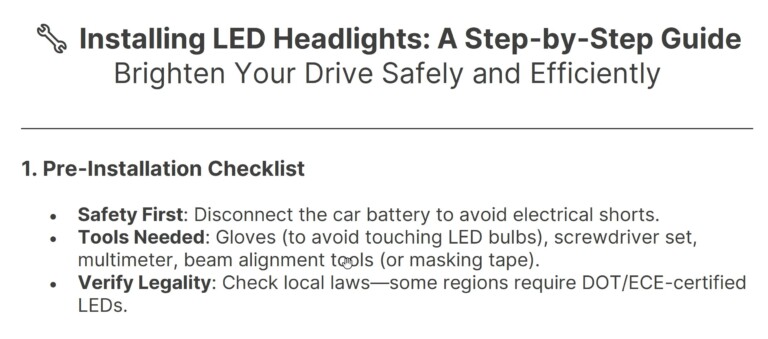 Installing LED Headlights: A Step-by-Step Guide 💡🚗 - DIY & Guides