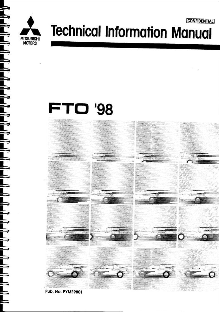 FTO 1998 Technical Information Manual - DIY & Guides
