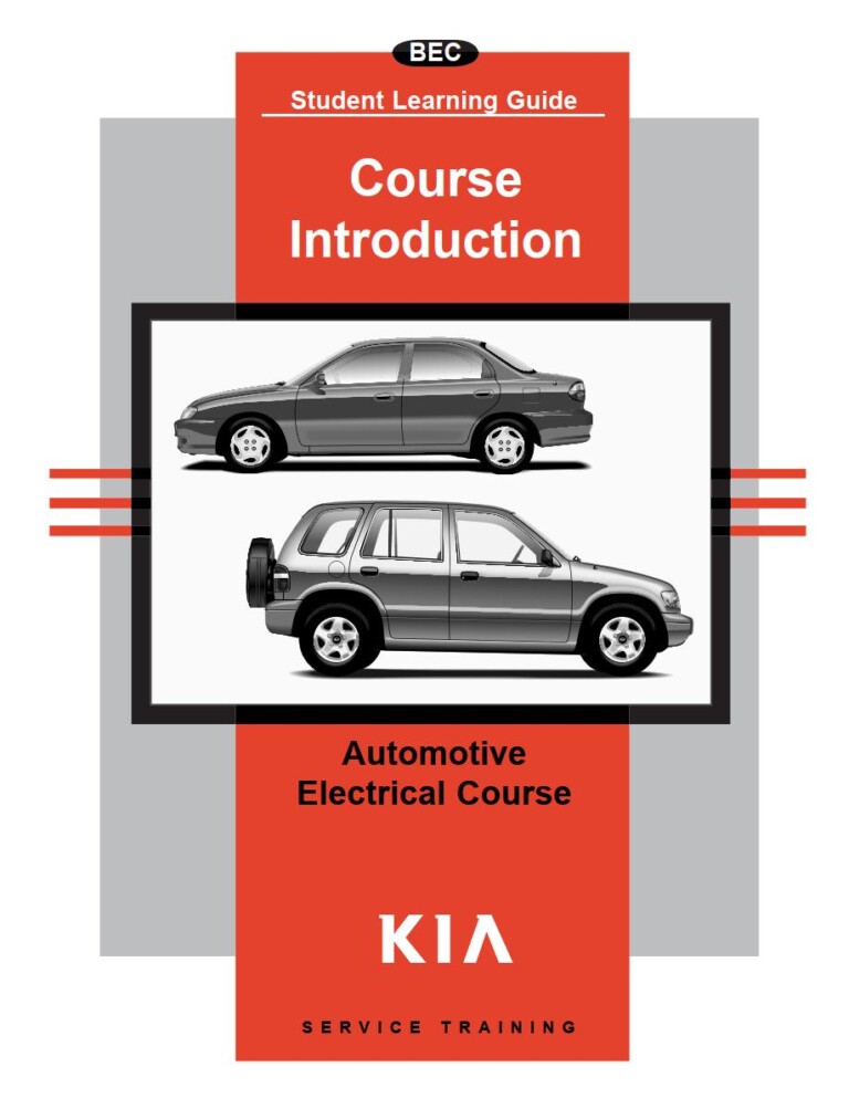 KIA Basic Automotive Electrical Course - DIY & Guides
