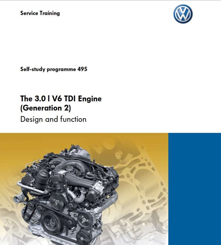 Self Study Program 495 - The 3.0L V6 TDI Engine (Generation 2) - DIY ...