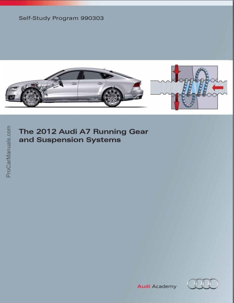 Self Study Program 990303 - The 2012 Audi A7 Running Gear and Suspension Systems - DIY & Guides