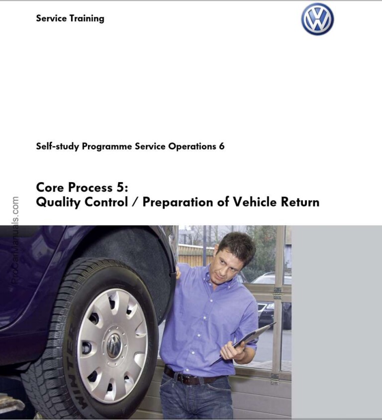 Self Study Program Service Operations 6. Core Process 5: Quality ...