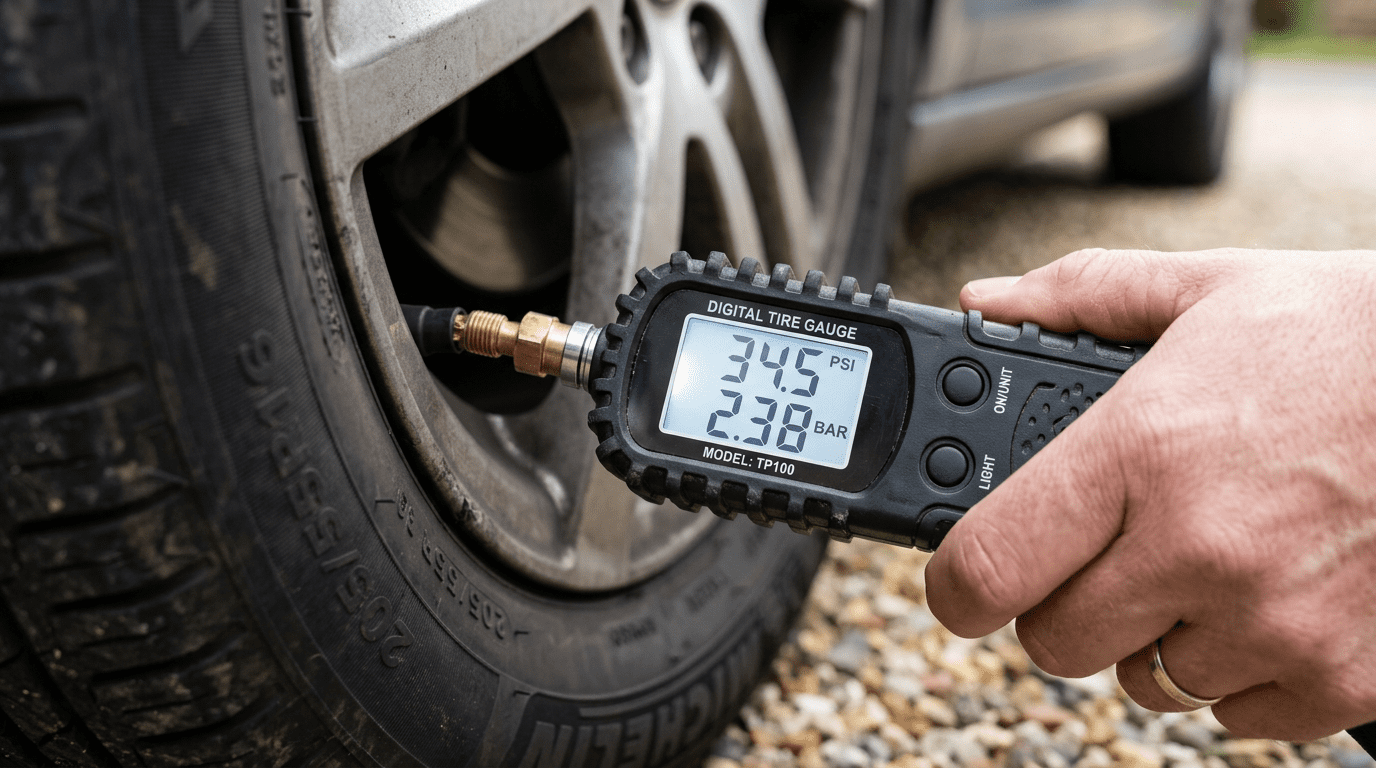 Tire Pressure Converter - PSI to Bar to kPa
